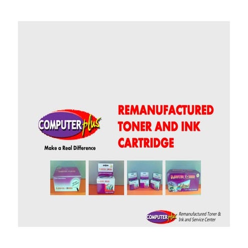 Remanufacture Toner in Bahasa | PDF