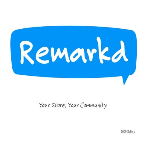 Remarkd Stores for Commercial Sellers | PDF