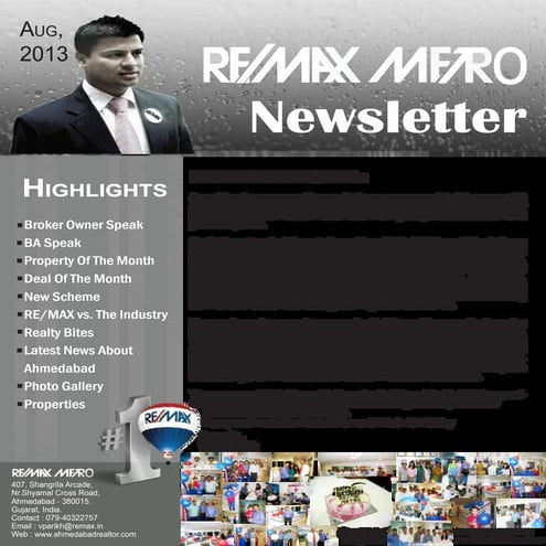 RE/MAX Metro August Newsletter | PDF