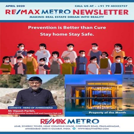 RE/MAX Metro Newsletter for the month of April 2020 | PDF