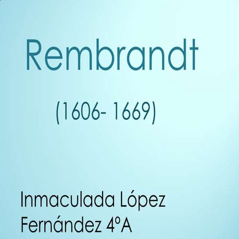 Rembrandt | PPTX