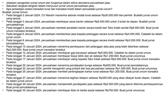 Materi Pengantar Akuntansi PPT Terbaru 2024 | PPTX