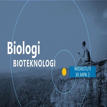 PPT Biologi Kelas XII SMA Materi Bioteknologi | PPTX