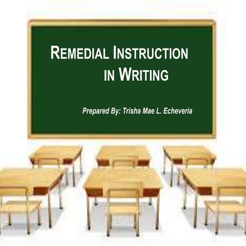 Remedial instruction | PPTX