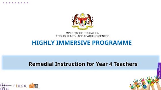 Action Plan HIP Remedial Instructional for Year 4 pupilsonal | PPTX