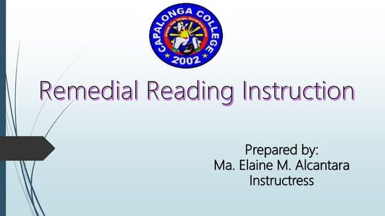 Reading Intervention Programs | PPT