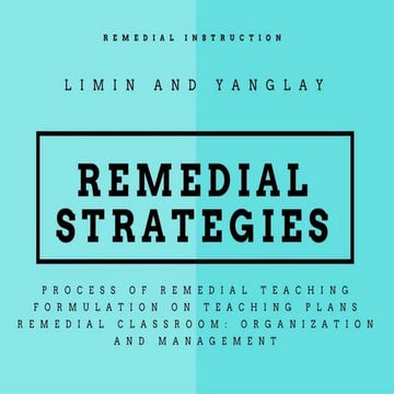 Remedial strategies | PPTX