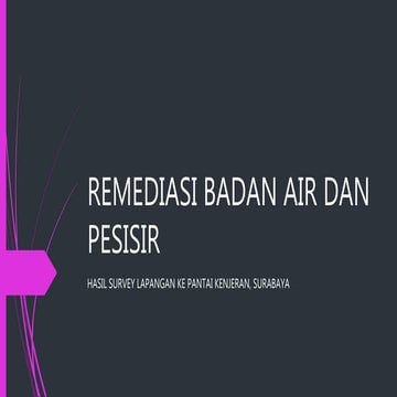 Remediasi badan air dan pesisir | PPTX