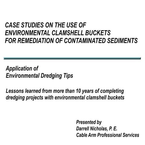 Remediation of contaminated sediments.ppt