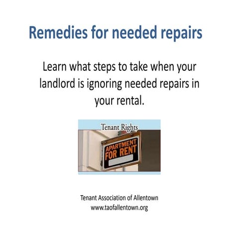 Sample Complaint Letter to Landlord About Repairs - Yahoo Voices | PDF