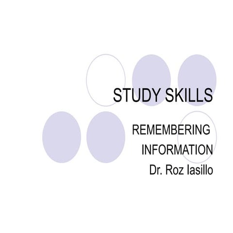 Study Skills | PPT