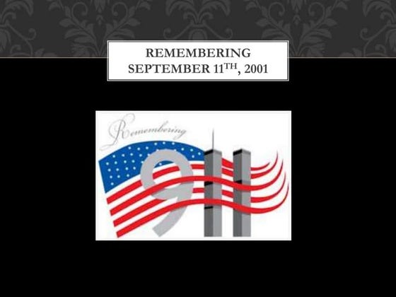 Remembering 9 11 Power Point | PPT