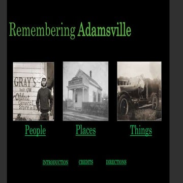 Remembering adamsville people v1 | PPTX
