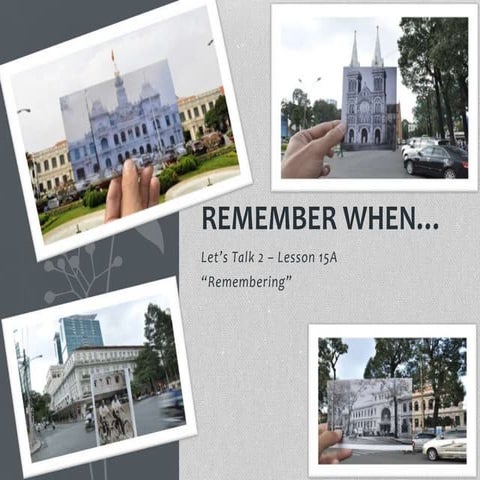 Remembering Lesson: Let's Talk 2, 15A | PPTX
