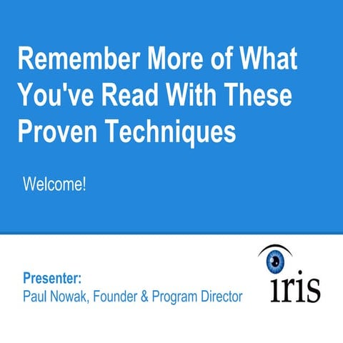 Remember More of What You’ve Read with These Proven Techniques | PDF
