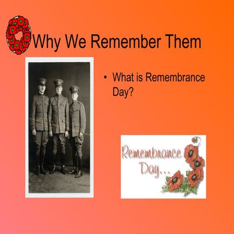 Remembrance day | PPT | Death, Injury, or Military Conflict | Sensitive ...