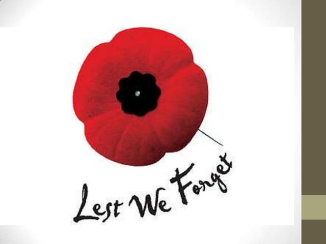 Remembrance Day Powerpoint (MYP) | PPTX