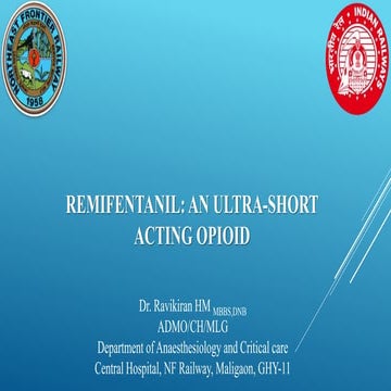 REMIFENTANIL: An Ultra short acting opioid.pptx