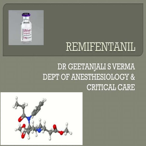 Remifentanil | PPTX