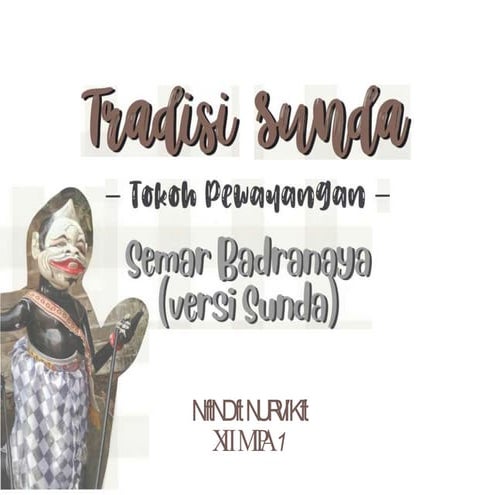 Tradisi Sunda - Tokoh Pewayangan.ppt
