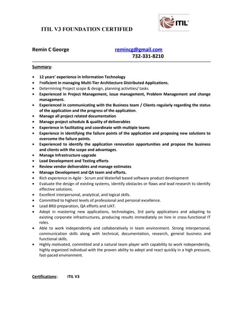 Jeff Reisch -Talent Profile - rev 1 | PPT