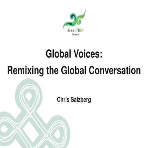 Remixing The Global Conversation | PDF