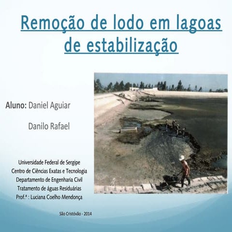 Remoção de lodos em lagoas de estabilização | PPT