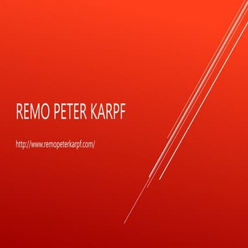 Remo peter karpf | PPT