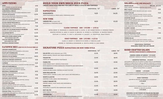 Dicicco's Menu | PDF | Bars & Restaurants | Attractions
