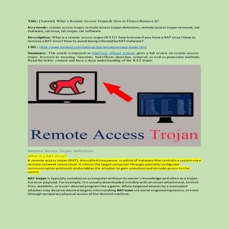 Remote access trojan | DOCX