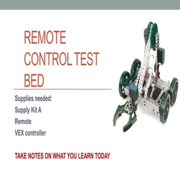 Remote control test | PPTX