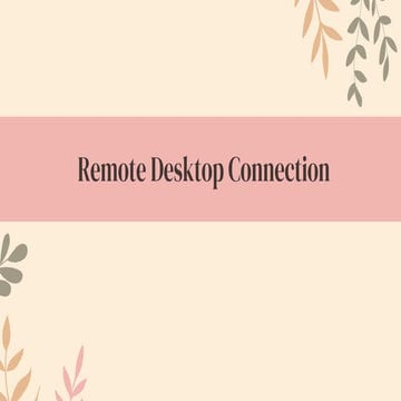 Most Trusted Remote Desktop Connection (RDC) | PDF