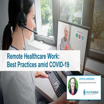 Remote Healthcare Work: Best Practices amid COVID-19 | PPTX