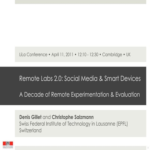 Remote labs | PDF
