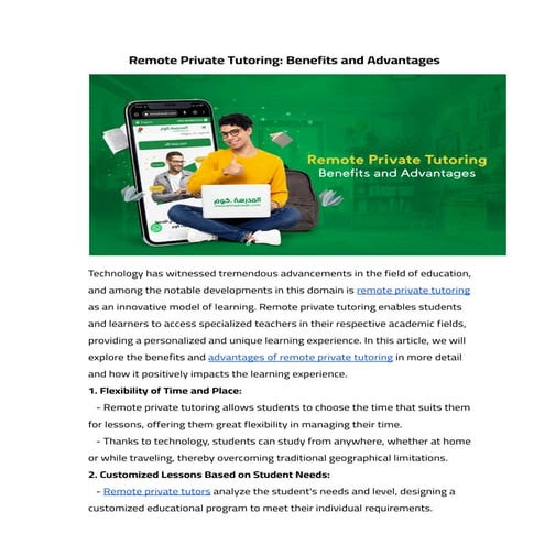 Remote Private Tutoring_ Benefits and Advantages.pdf