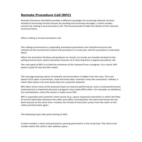 MSB-Remote procedure call | PDF