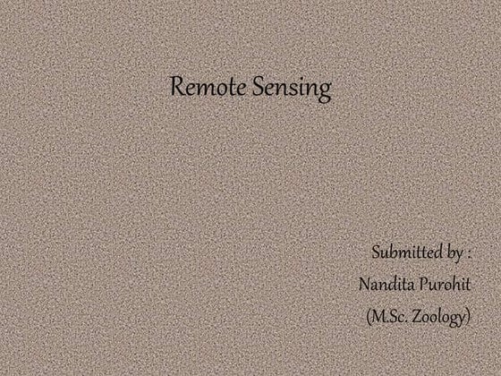 Forest monitoring through remote sensing | PPTX | Geography | Science