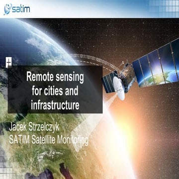 Remote sensing for cities and infrastructure - DIAS | PDF