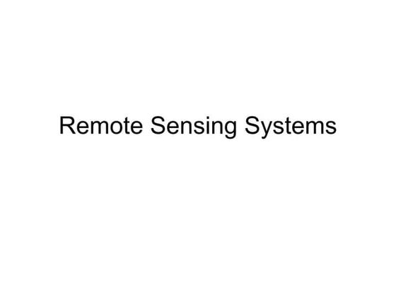 Remote sensing images | PPT
