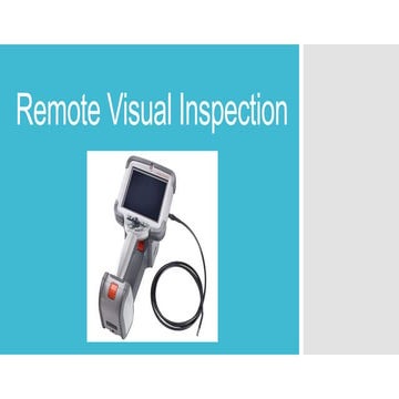 Remote Visual Inspection.pptx...................... | PPTX