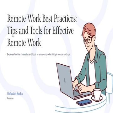 Top Remote Work Best Practices for Success | PDF | Remote Working | Careers