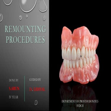REMOUNTING PROCEDURES - ARUN.pdf