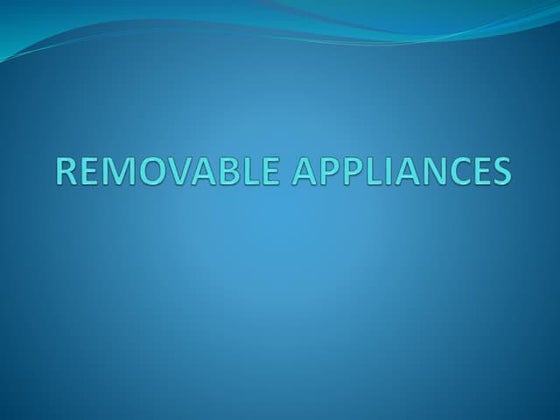 Clasps In Removable Orthodontic Appliance Ppt