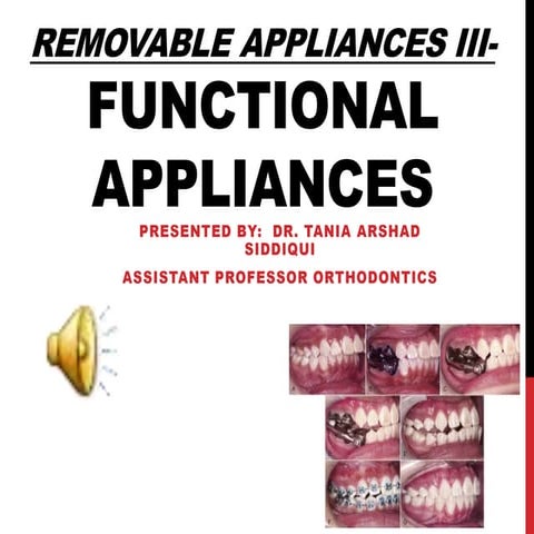 Removable appliances iii functional appliances | PPT