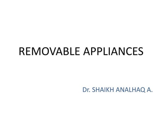 Clasps In Removable Orthodontic Appliance Ppt