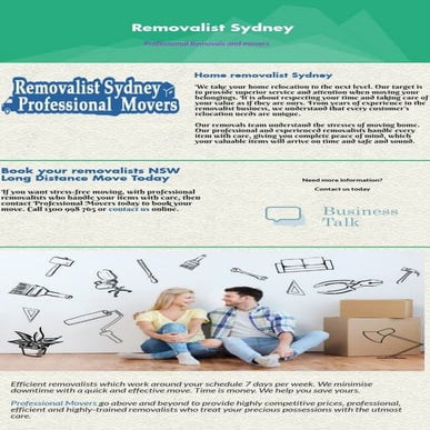 Home removalist Sydney | PDF