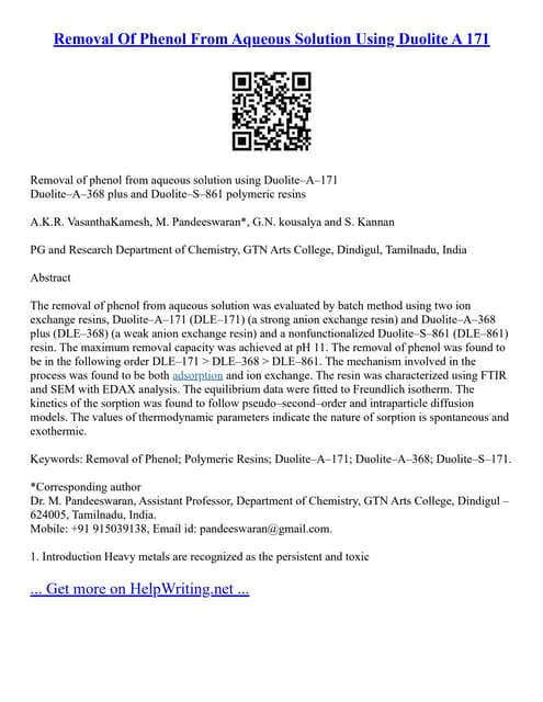 Chemical treatment methods | PPT