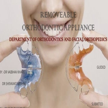 Removable Appliances in Orthodontics | PPT | PDF