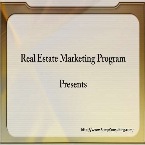 Property Marketing –Real Estate Guide | PPTX