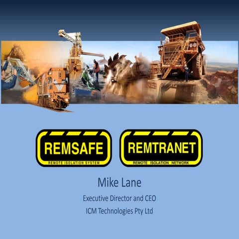 REMTRANET - Networked Remote Isolations for Fixed Plant | PPTX